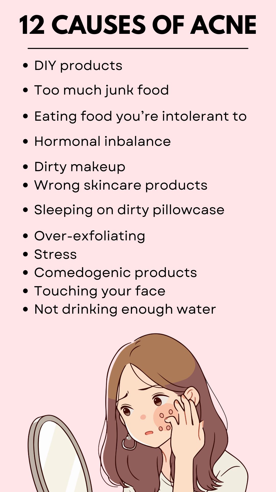 Not Sure Why You're Breaking Out? Here Are 12 Most Common Causes Of Acne